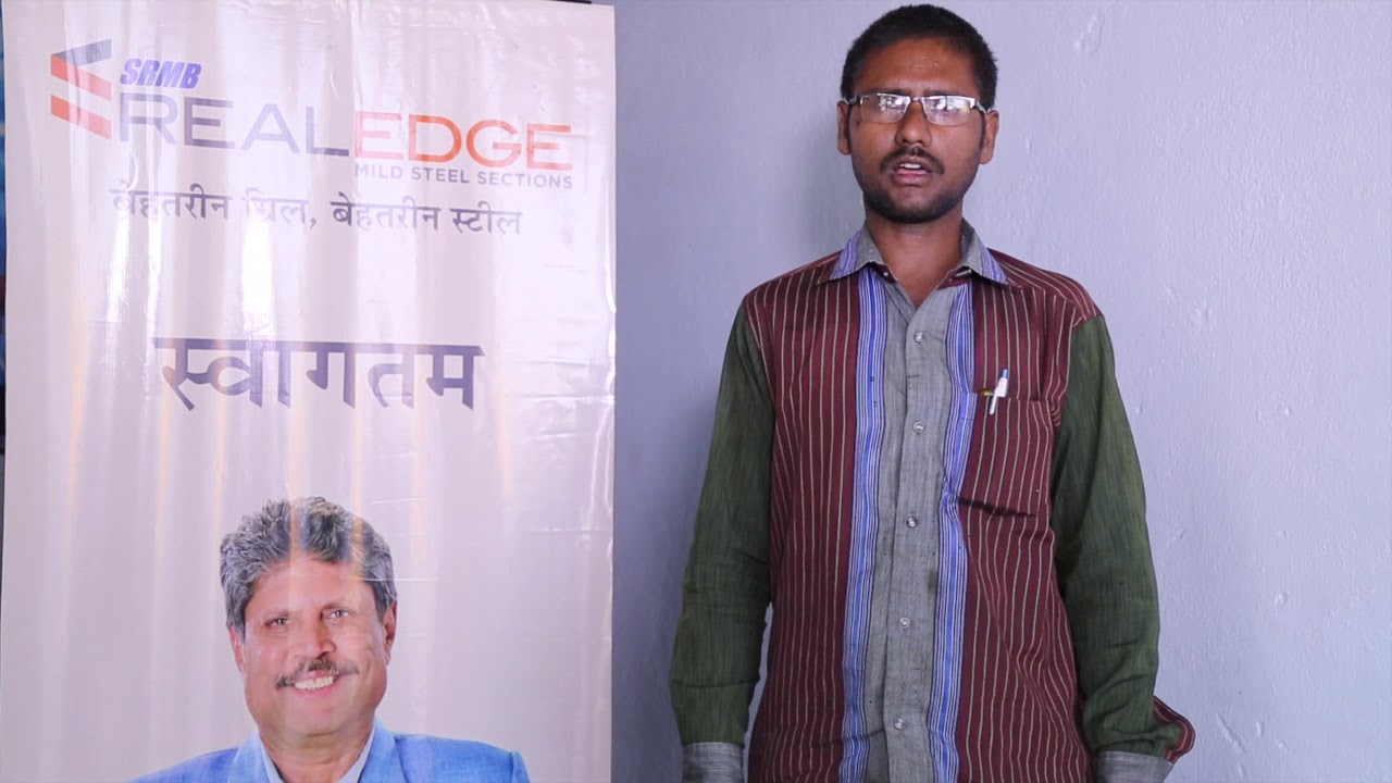 Mr. Ram Pravesh Kumar, sharing his views on SRMB Real Edge Grill ...