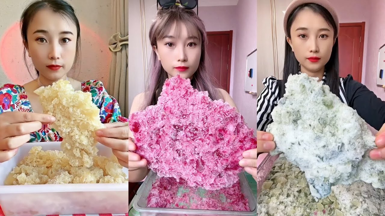 CHUNKY ICE SATISFYING SOUND ICE ASMR - YouTube