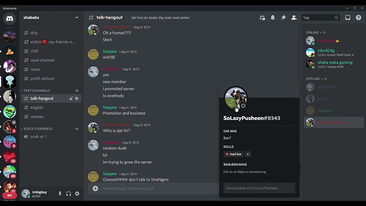 my discord server its a server where you can hangout and talk - YouTube