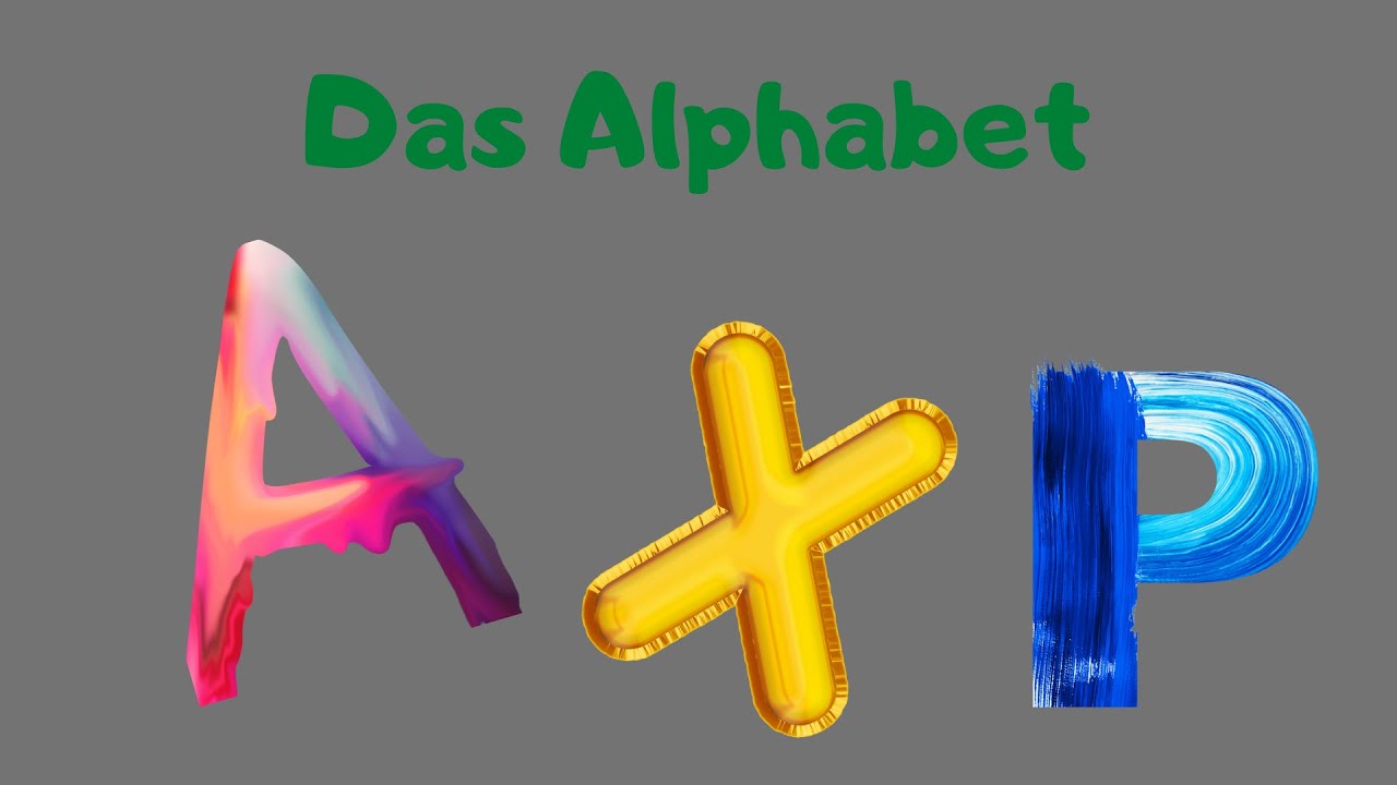 ALMAN ALFABESİ/Das deutsche Alphabet - YouTube