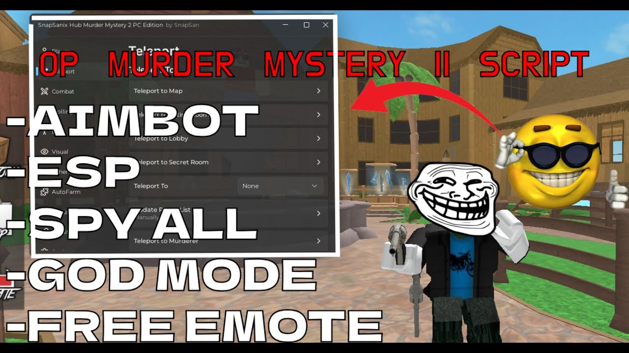 🔪Murder Mystery 2 OP Script Pastebin ️ | BEST SILENT AIM MM2 | SILENT ...