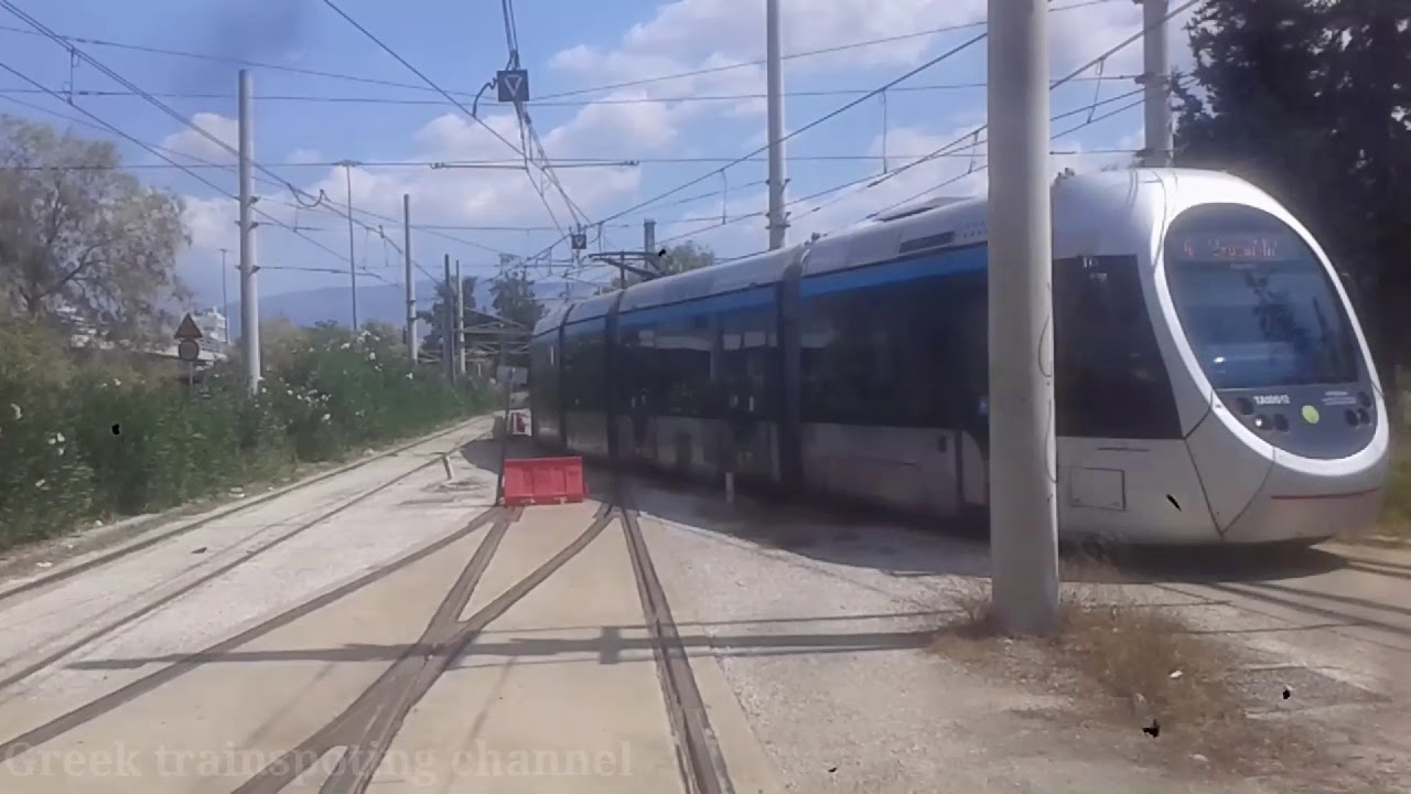 Athens tram tram-spotting at suburbs of Athens 11/9/18 - YouTube