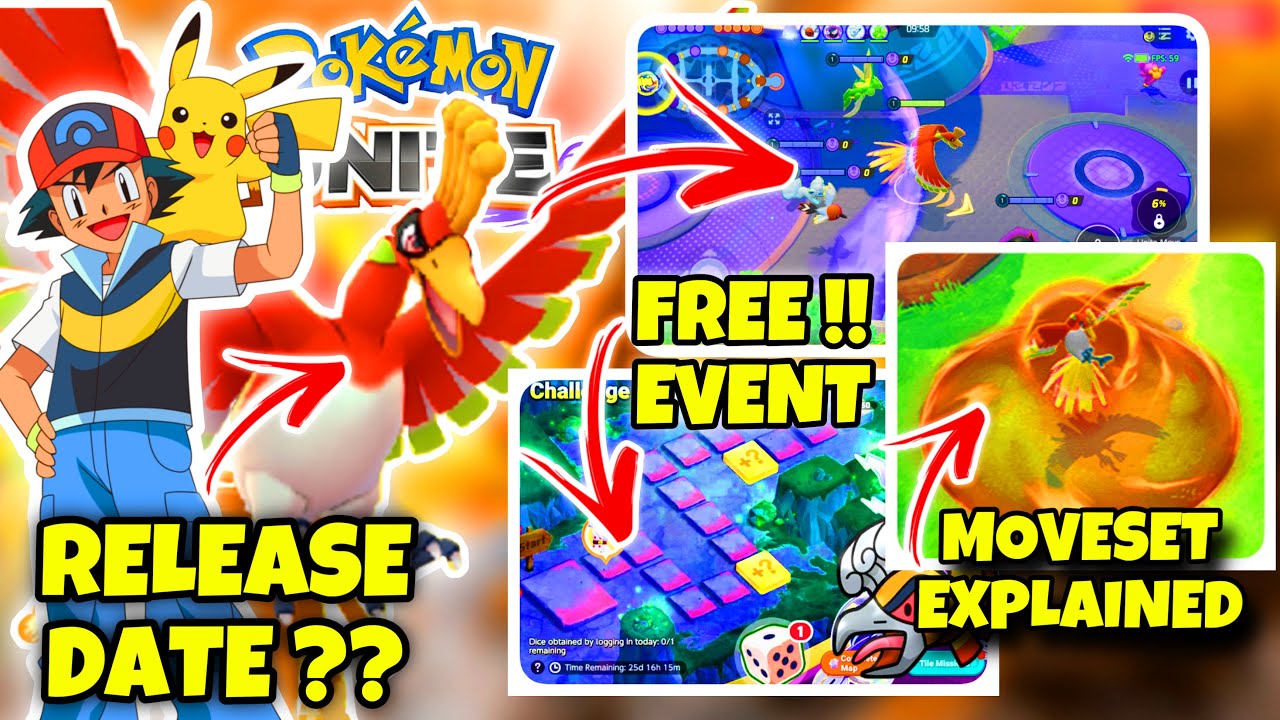HO OH Pokemon Moveset Explained 🤩 HO OH Pokemon FREE !! Event ...