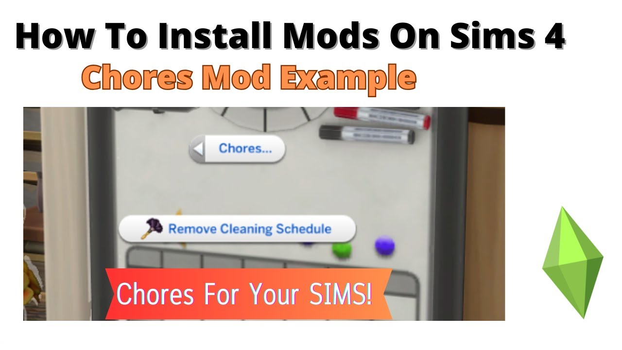 How To Install Chores Mod For Sims 4 - YouTube