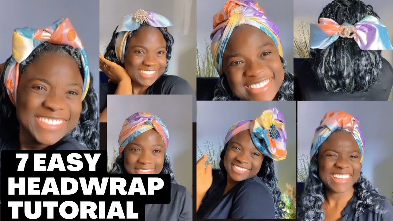 7 Quick & Easy Headwrap Tutorial / Scarf / Headscarf 🔥 - YouTube