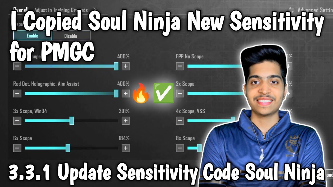 I Copied Soul Ninja New Sensitivity for PMGC | 3.3.1 Update Sensitivity ...