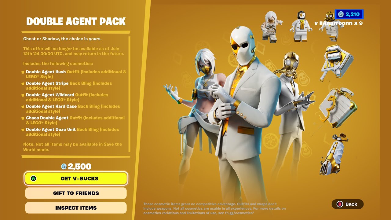 Fortnite - DOUBLE AGENT PACK RETURNS!!! - YouTube