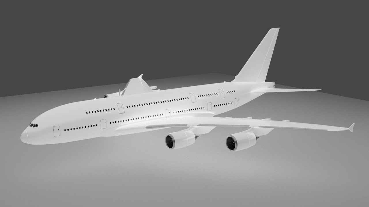 Airbus A380 Blender Timelapse - YouTube