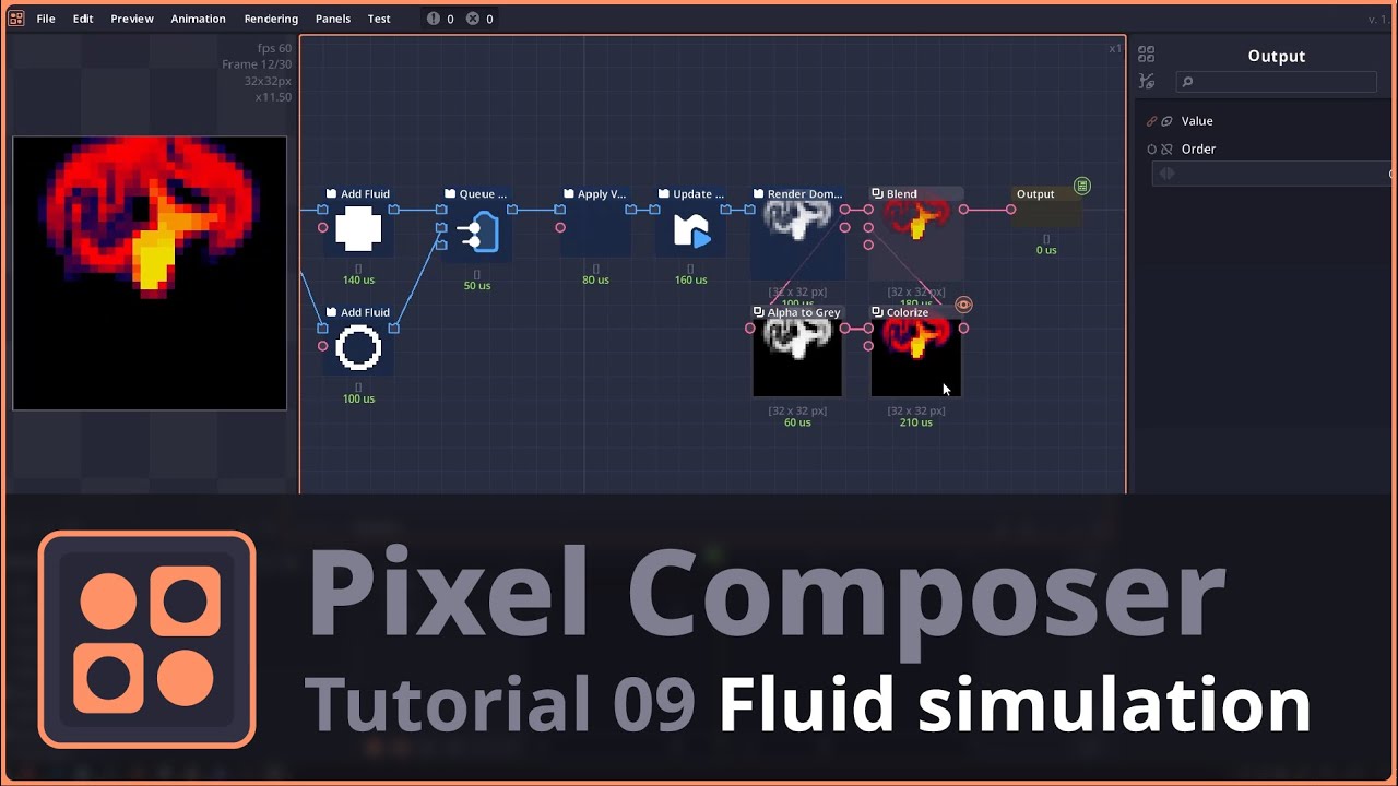 【Pixel Composer Tutorial】09: Fluid Simulation - YouTube