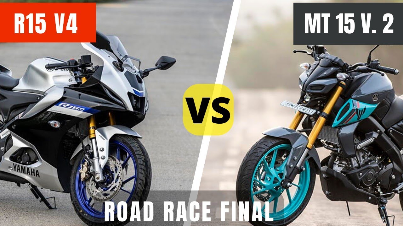 Yamaha R15 V4 vs Yamaha MT 15 V2 🔥 - Know Which Is Better! - YouTube