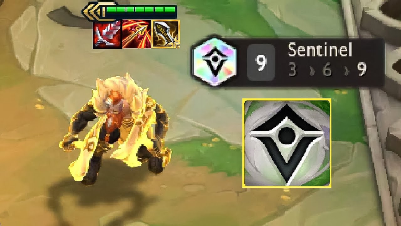 Full AD Olaf w/ 9 Sentinels | TFT Reckoning Patch 11.15 - Teamfight ...