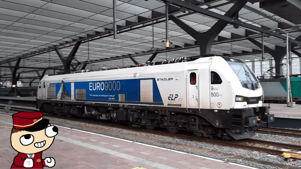 Stadler Euro 9000 testrit met korte TOETER! - YouTube