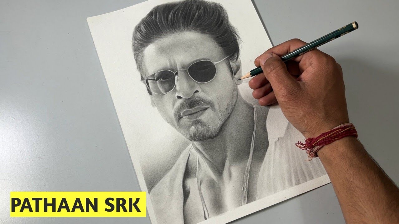 Drawing Shahrukh Khan Srk ️ | PATHAAN MOVIE Sketch #srk #pathaan - YouTube