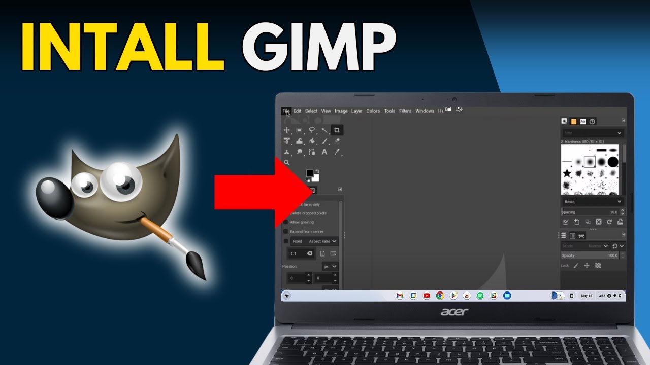 Install GIMP On A Chromebook - YouTube