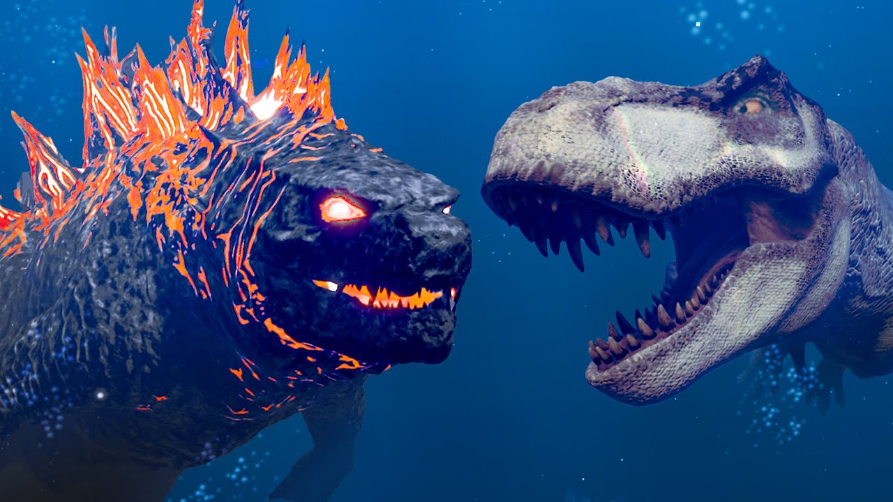 GODZILLA SHARK vs SEA REX - Jurassic World Evolution 2 Mods | Pungence ...