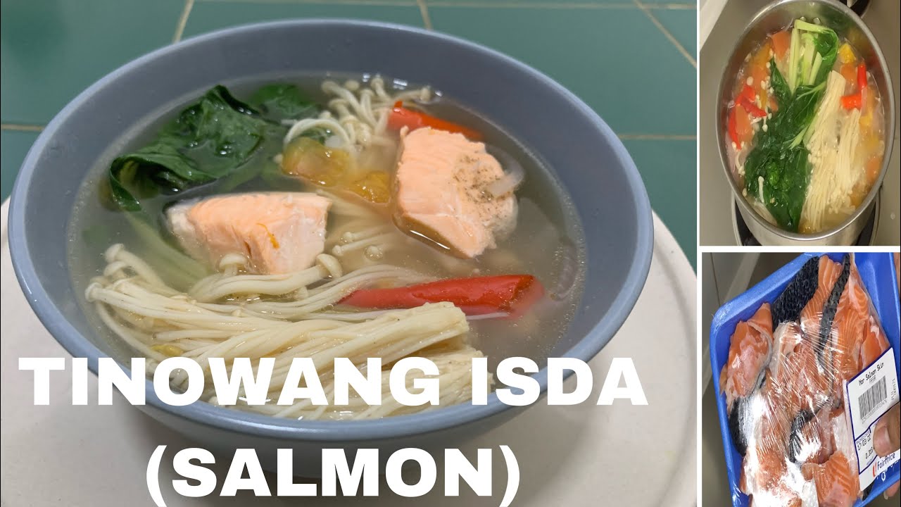 TINOWANG ISDA (SALMON) / ALDRED JUNTANILLA VLOG #salmon #cooking #food ...