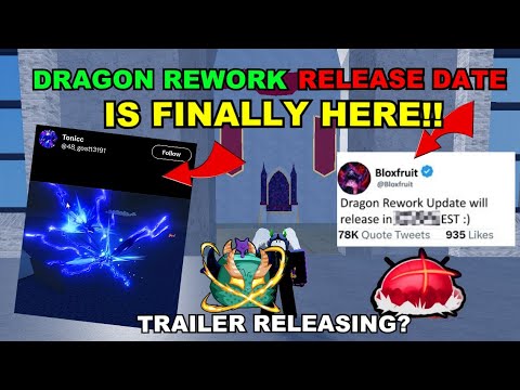Dragon Rework Release date!?! is coming near Blox fruit l - YouTube