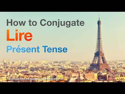 How to conjugate Lire (to read ) in Présent tense. - YouTube