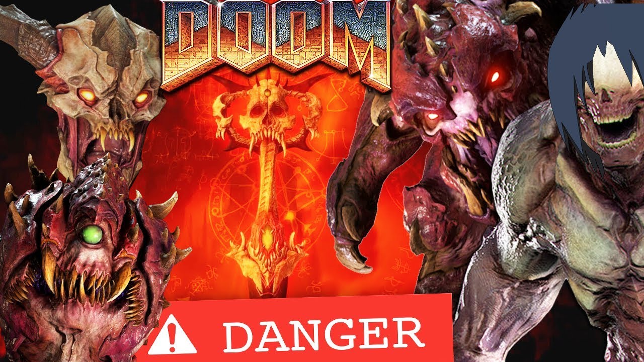 DOOM (2016): Big Rooms With MANY Dangerous Demons (#13) - YouTube