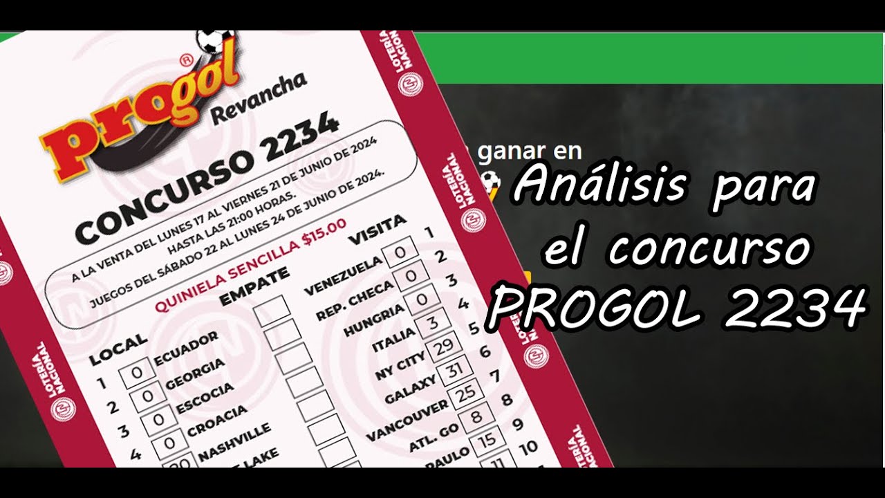 Progol 2234 - Análisis completo - YouTube