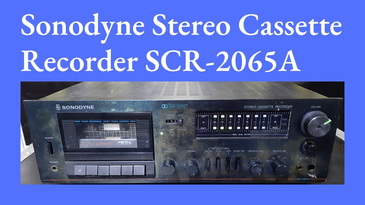 Sonodyne Stereo Cassette Recorder SCR-2065A Price And Connection IN ...