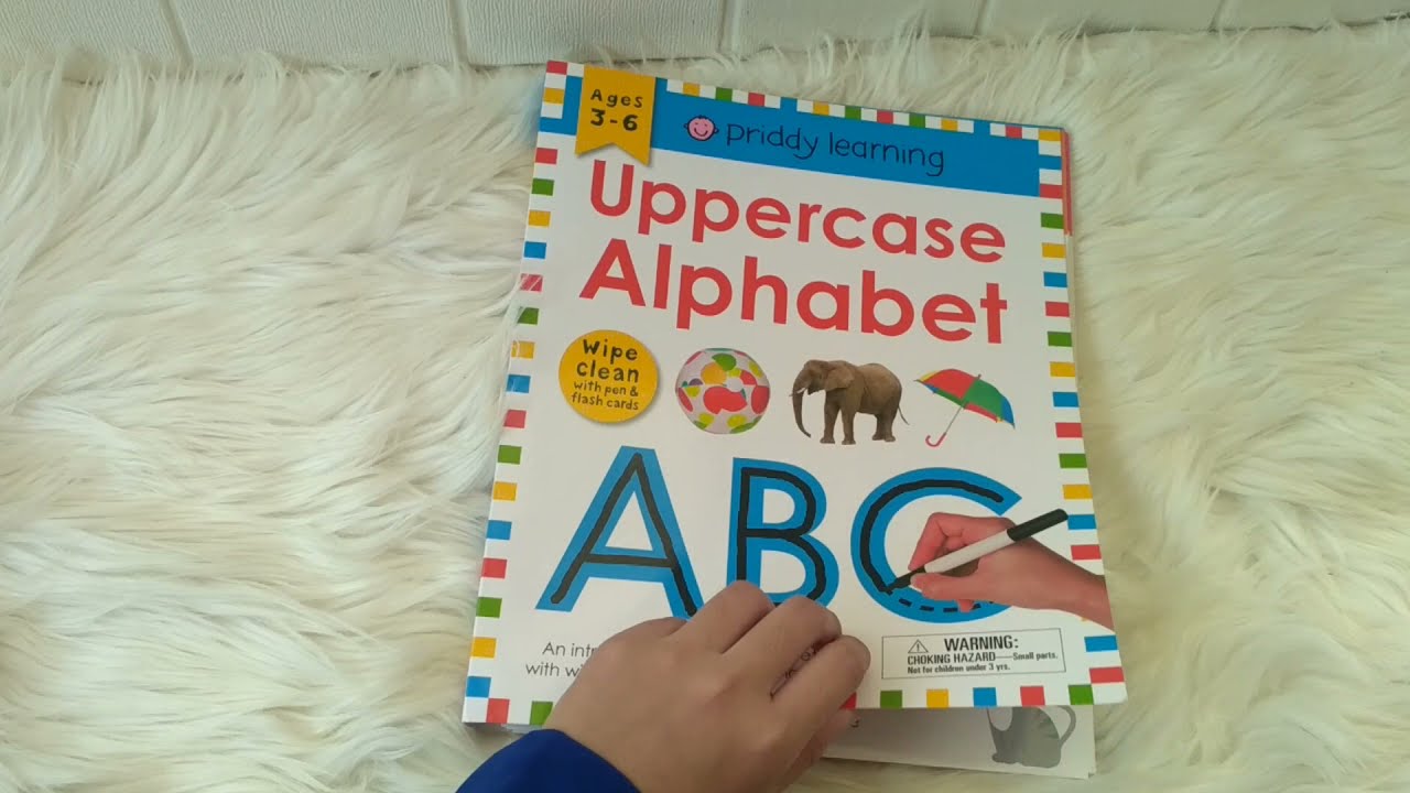 Priddy Books Uppercase Alphabet Wipe Clean Activities Book With Pen ...