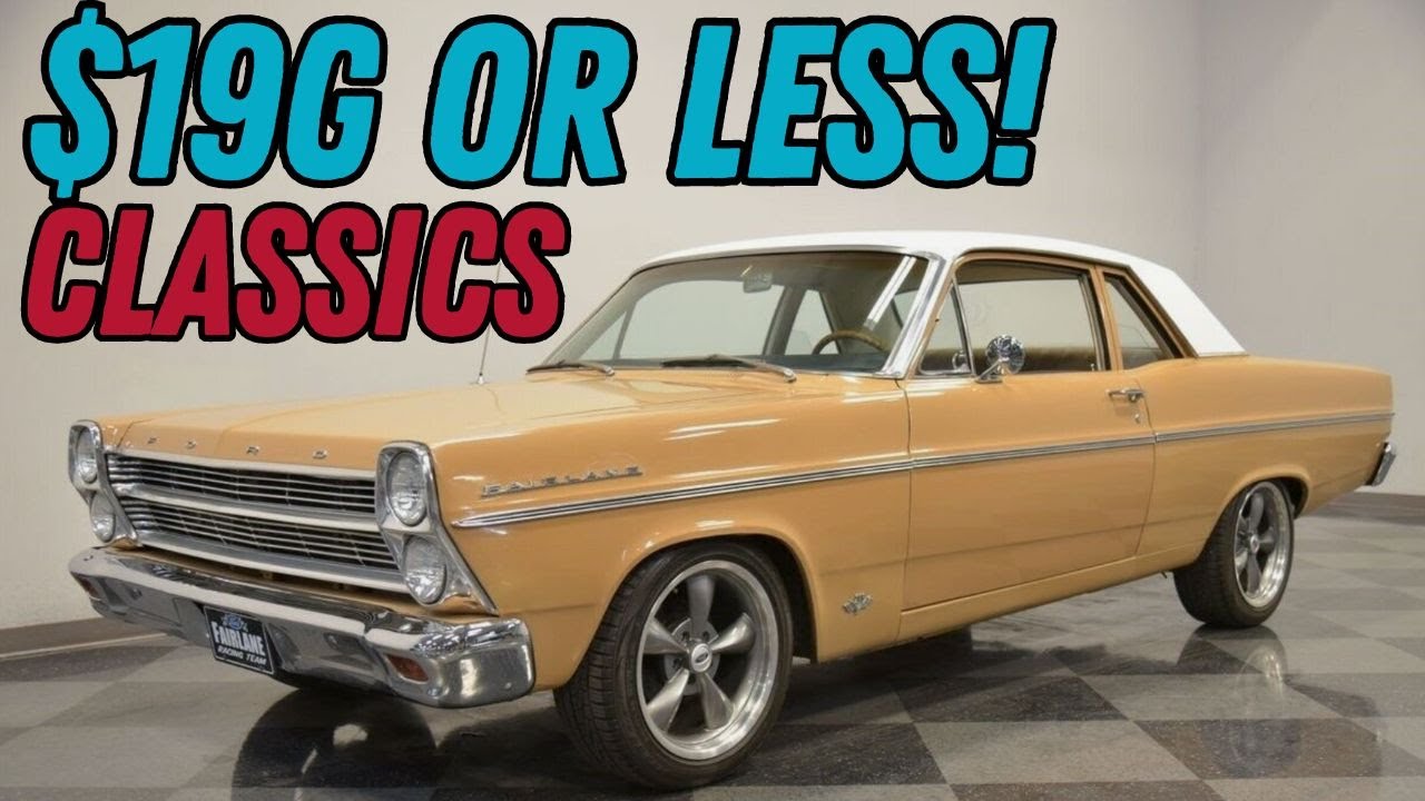 Classic Cars for Sale $19,900 or Less | Affordable Car Prices - YouTube