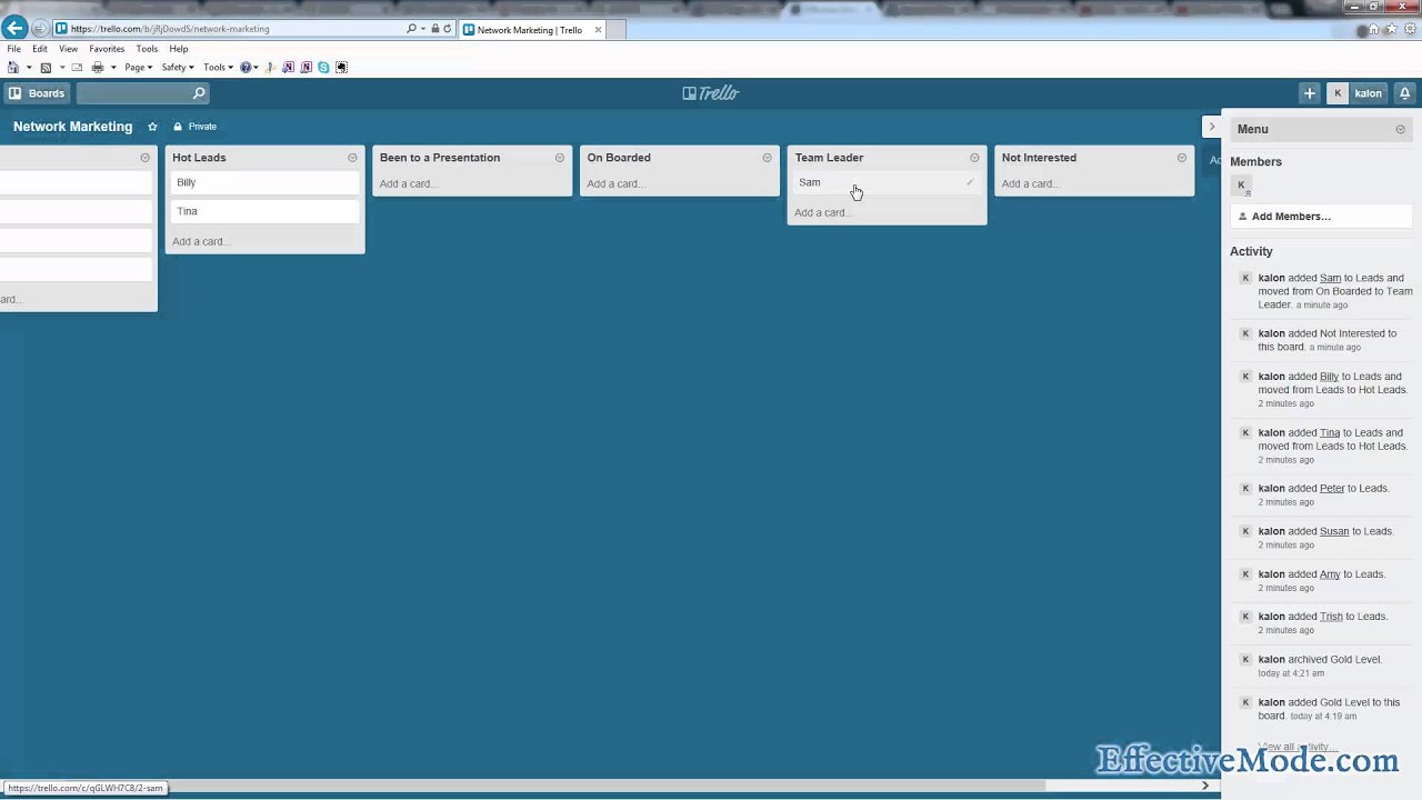 Trello - How to Build Your Network Marketing Business - YouTube
