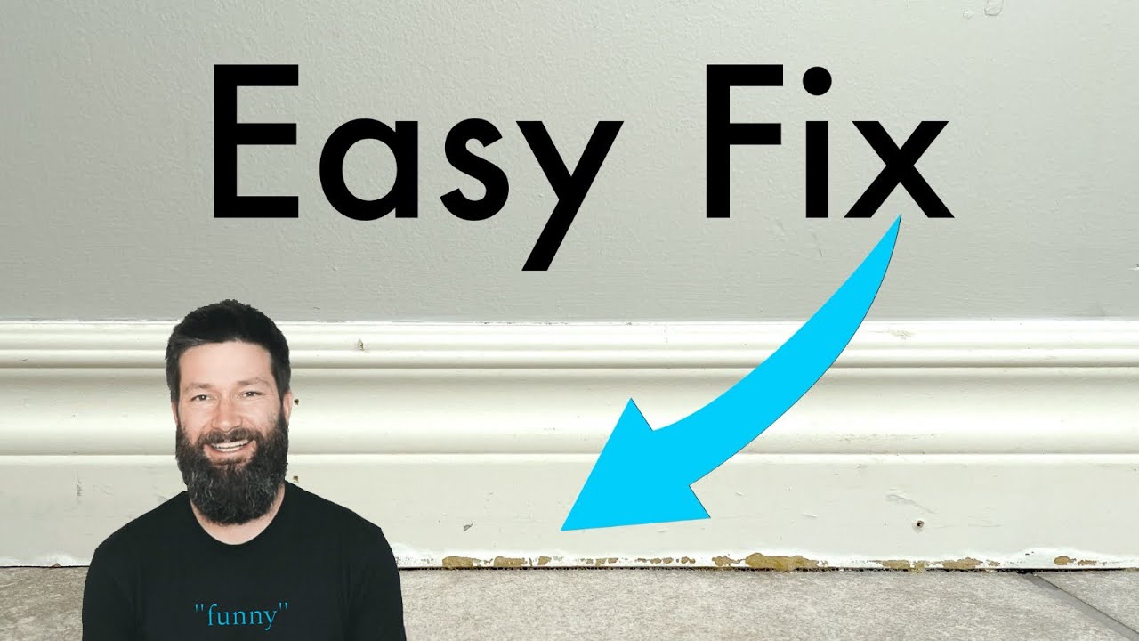 How To Repair Water Damaged Baseboard and PREVENT FUTURE DAMAGE! - YouTube