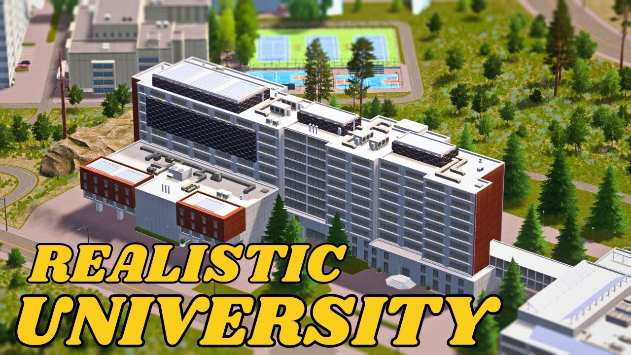 How to create a REALISTIC UNIVERSITY in Cities: Skylines | RURAL CANADA ...