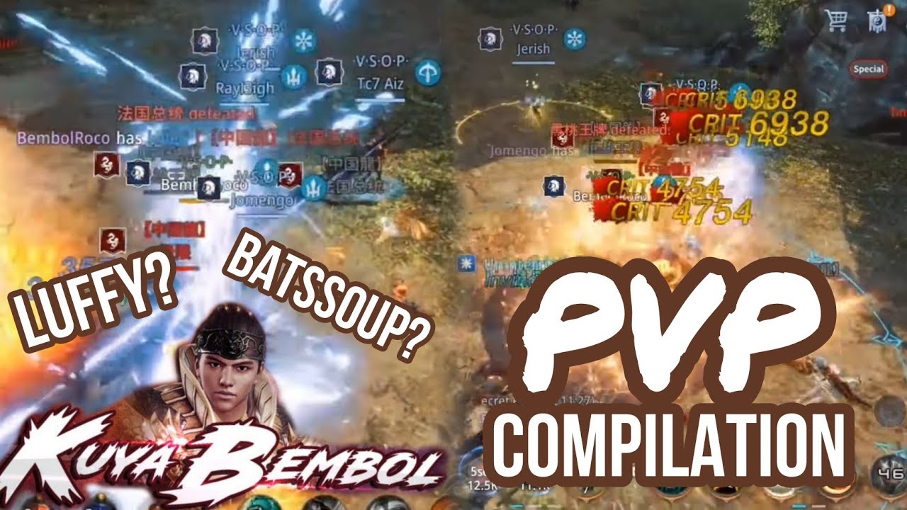 KUYA BEMBOL PVP COMPILATION (BembolRoco VS Luffy, Batsoup & Friends ...