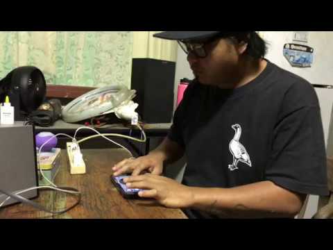 Scratching on the iPhone Baby Scratch App - YouTube