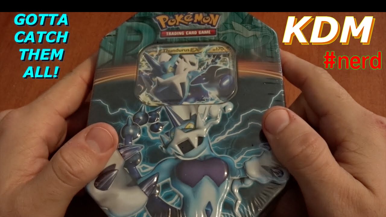 Opening a Thunderous EX Pokemon Tin! - YouTube
