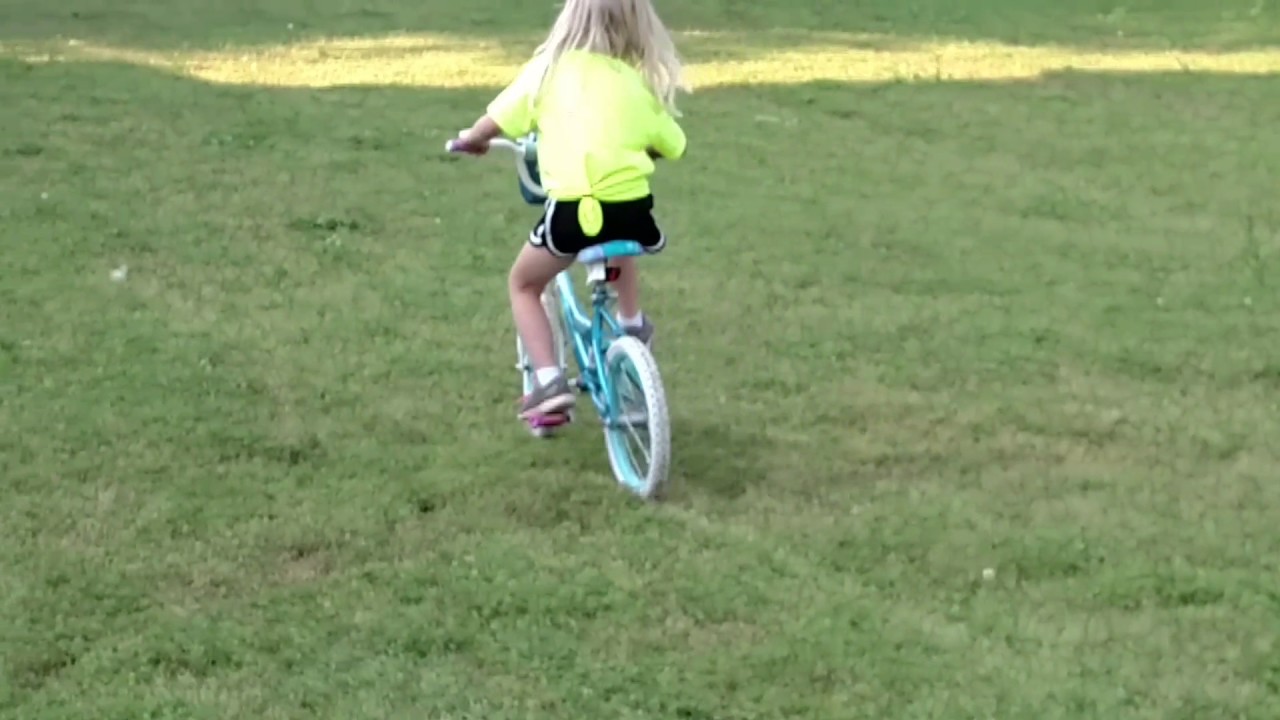 Bethany riding bike from start to stop - YouTube