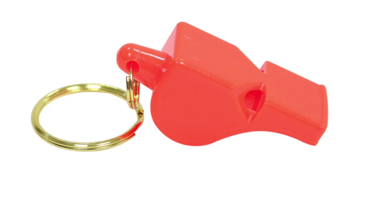 Lifeguard Whistle - Orange - YouTube