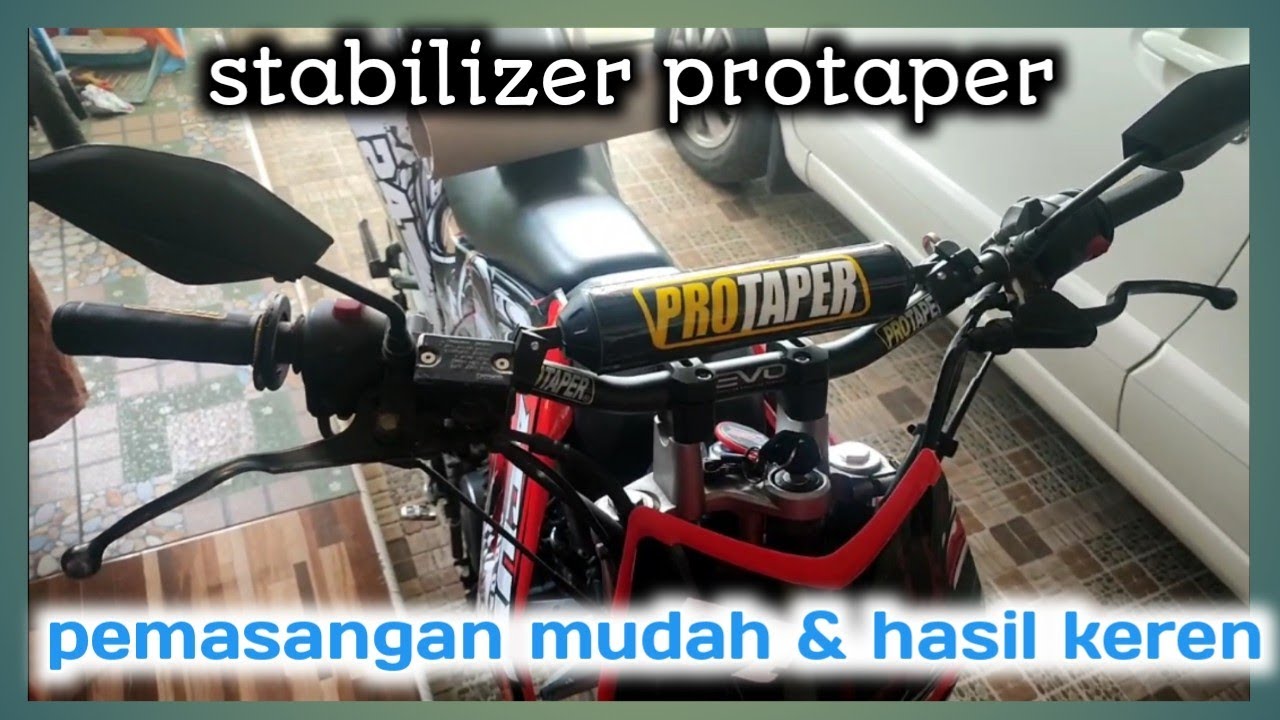 pasang stabilizer stang protaper - YouTube
