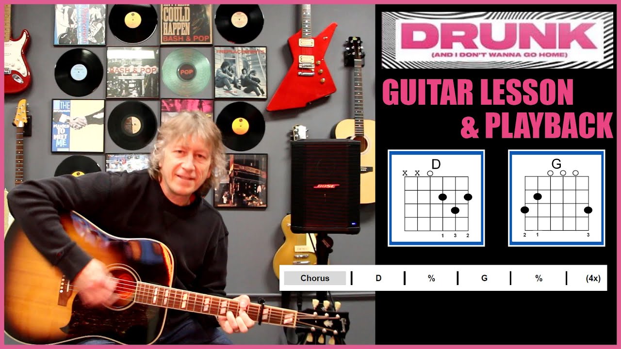 Drunk (And I Don’t Wanna Go Home) Guitar Lesson | Tutorial | Elle King ...