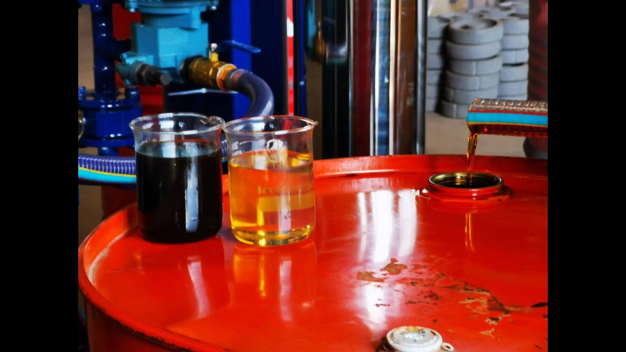 Jinyuan® RSM Membrane Separation and Decolorization System/ turn black oil to light yellow - YouTube