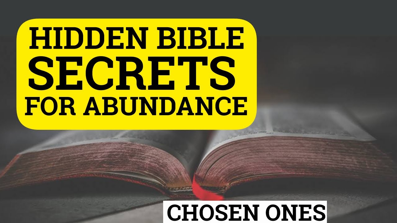 Hidden Bible Secret For Abundance - YouTube