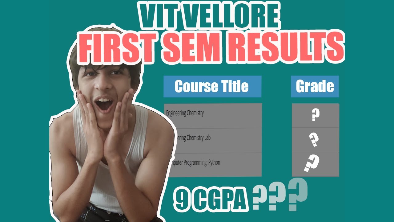 VIT SEM 1 RESULTS 2023 (LIVE REACTION) | VIT VELLORE - YouTube