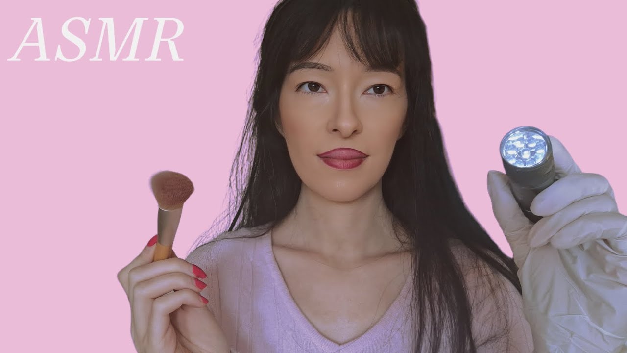ASMR |Light Trigger |Face Brushing |Face Massage |No Talking (Vertical) - YouTube