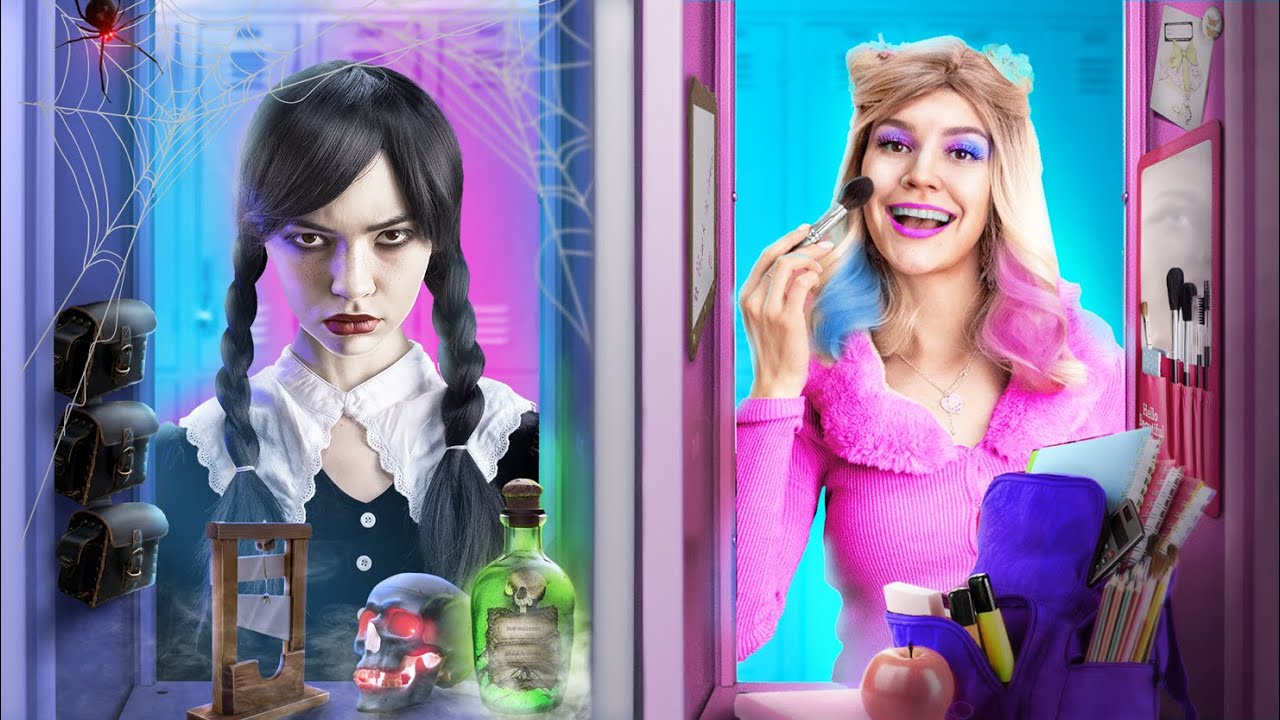 Wednesday Addams in Real Life - YouTube