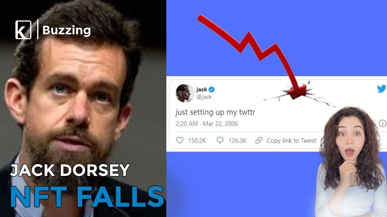 Jack Dorsey's First Tweet NFT Value Crashes to $4 - YouTube