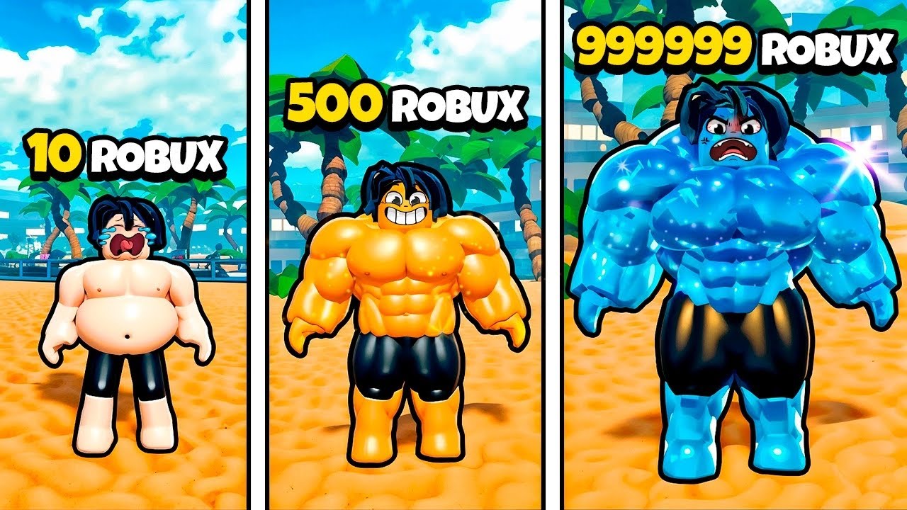 NOOB COM ROBUX INFINITO ZERANDO O GYM LEAGUE (Liga de ginásio) # ...