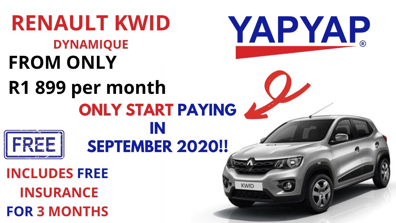 2020 RENAULT KWID From R1 899 Per Month - YouTube