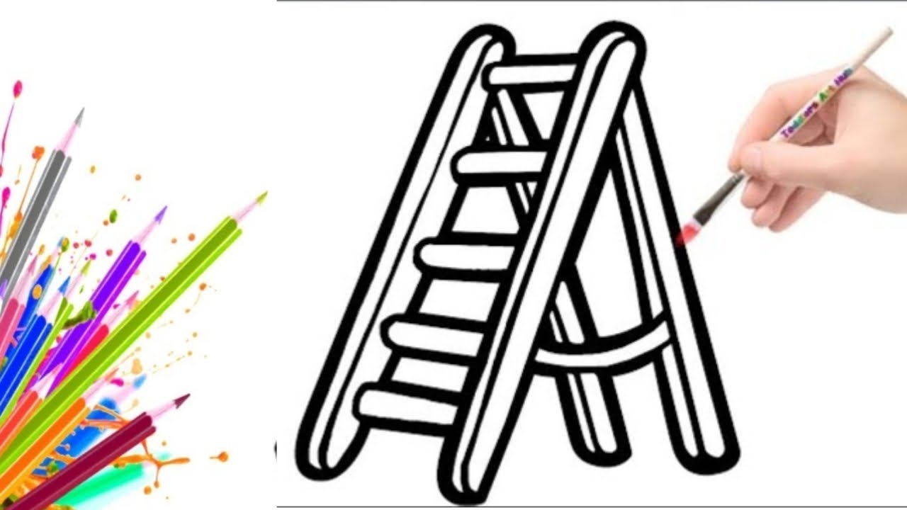 How to draw Slide Drawing |step by step very easy drawing for beginners ...
