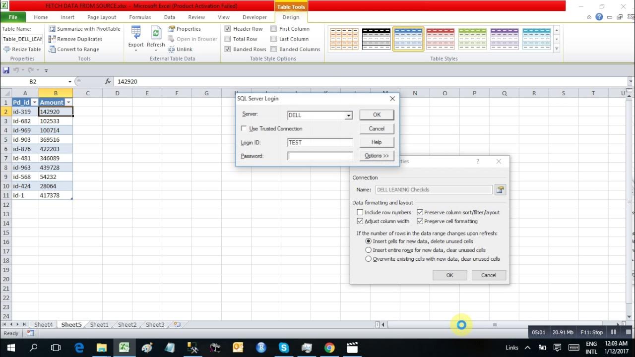 HINDI/URDU Ver- Fetch data into Excel from Google spreadsheet, sql , web page - YouTube
