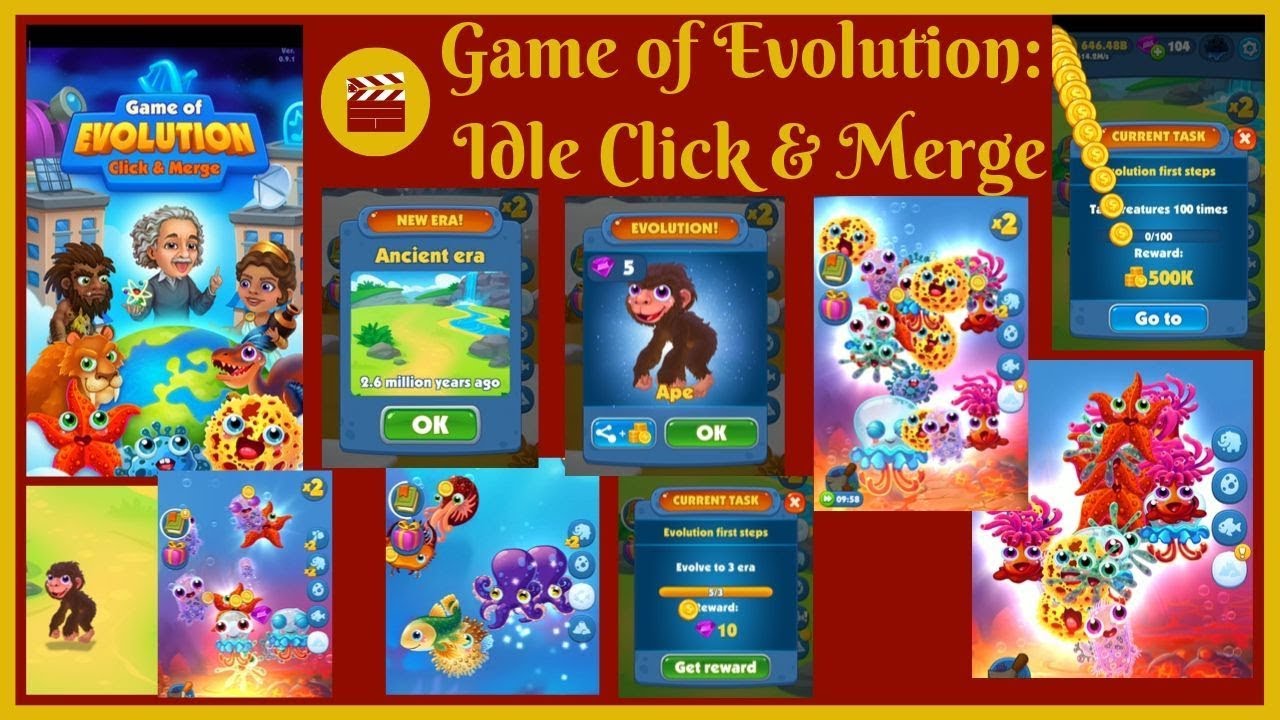 Game of Evolution: Idle Click & Merge - Scene 13. Ape and Ancient ERA ...