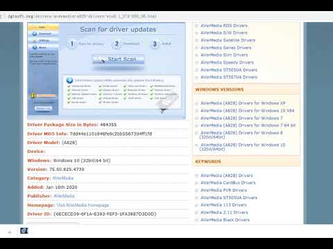 AVerMedia (A828) Drivers for Windows 10 (32bit|64 bit) 97.36.918.5287 ...
