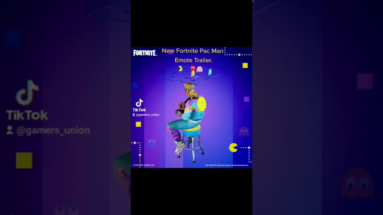 New Fortnite Pac Man Emote Trailer. - YouTube